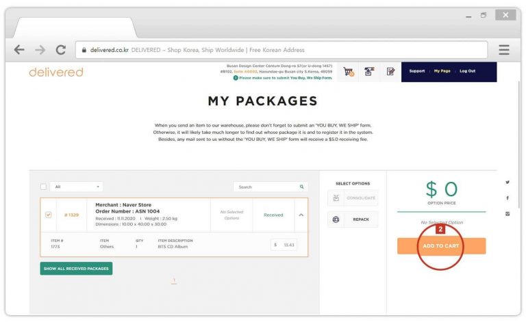 Delivered Korea: Package Forwarding and Personal Shopping from Korea ...